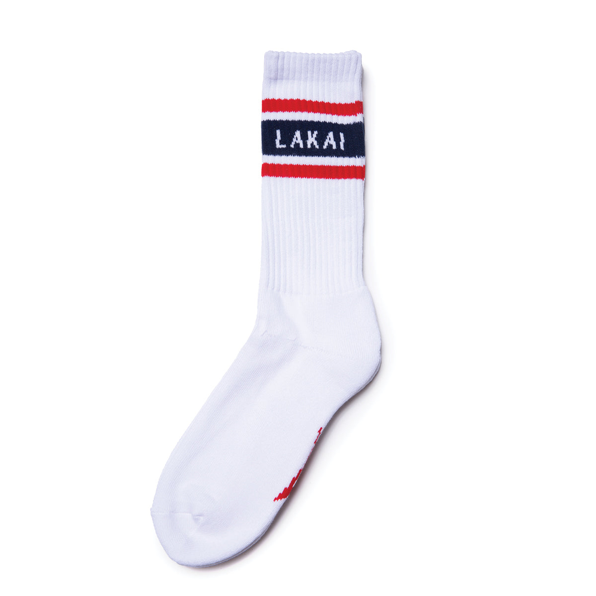 Lakai Tube Crew Sock White