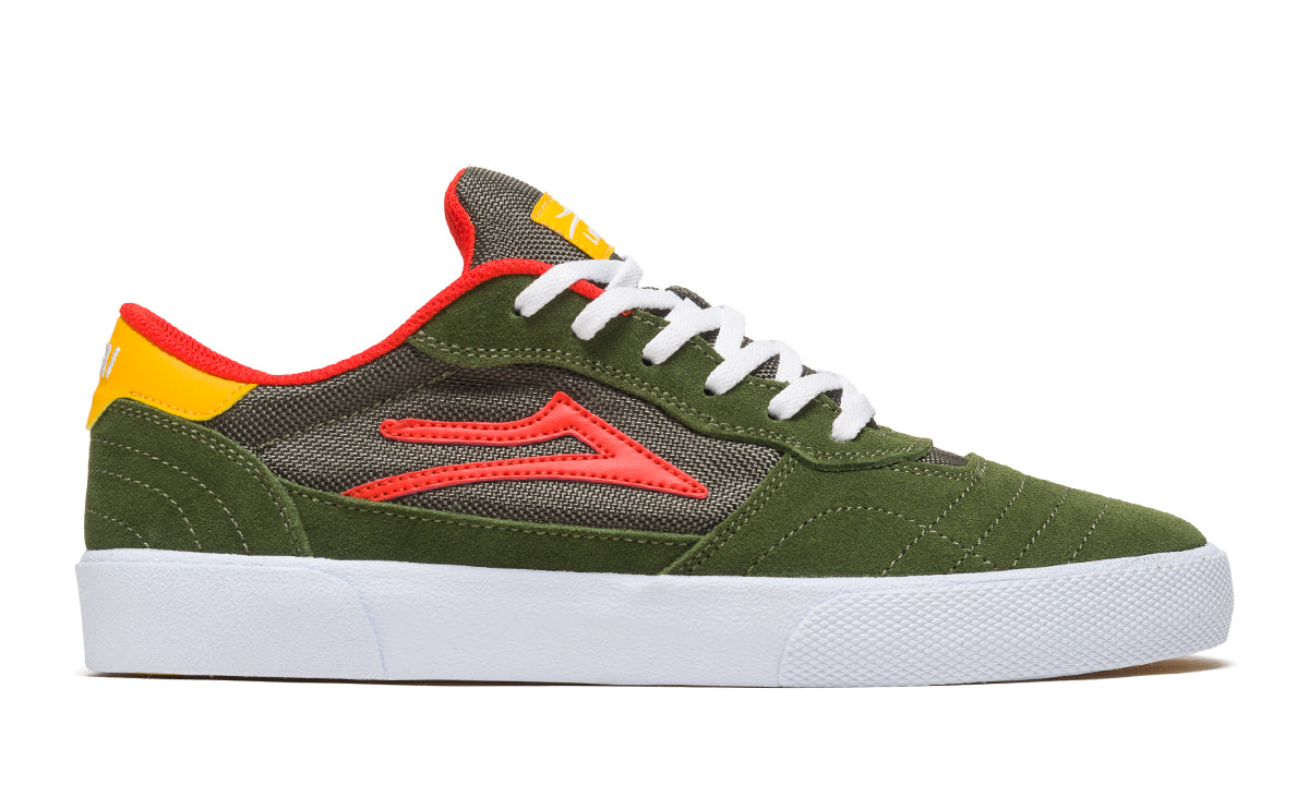 Lakai Cambridge Skate Shoes - Olive/Yellow
