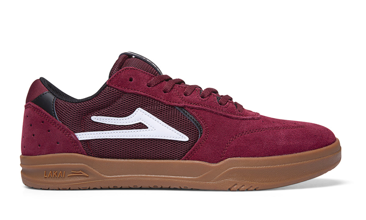 Lakai Atlantic XLK Skate Shoes - Burgundy/Gum