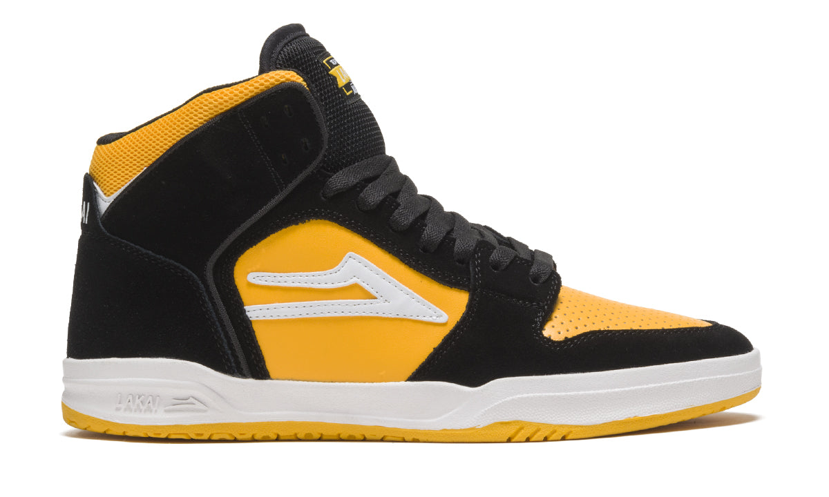 Lakai Telford Skate Shoes - Black/Yellow