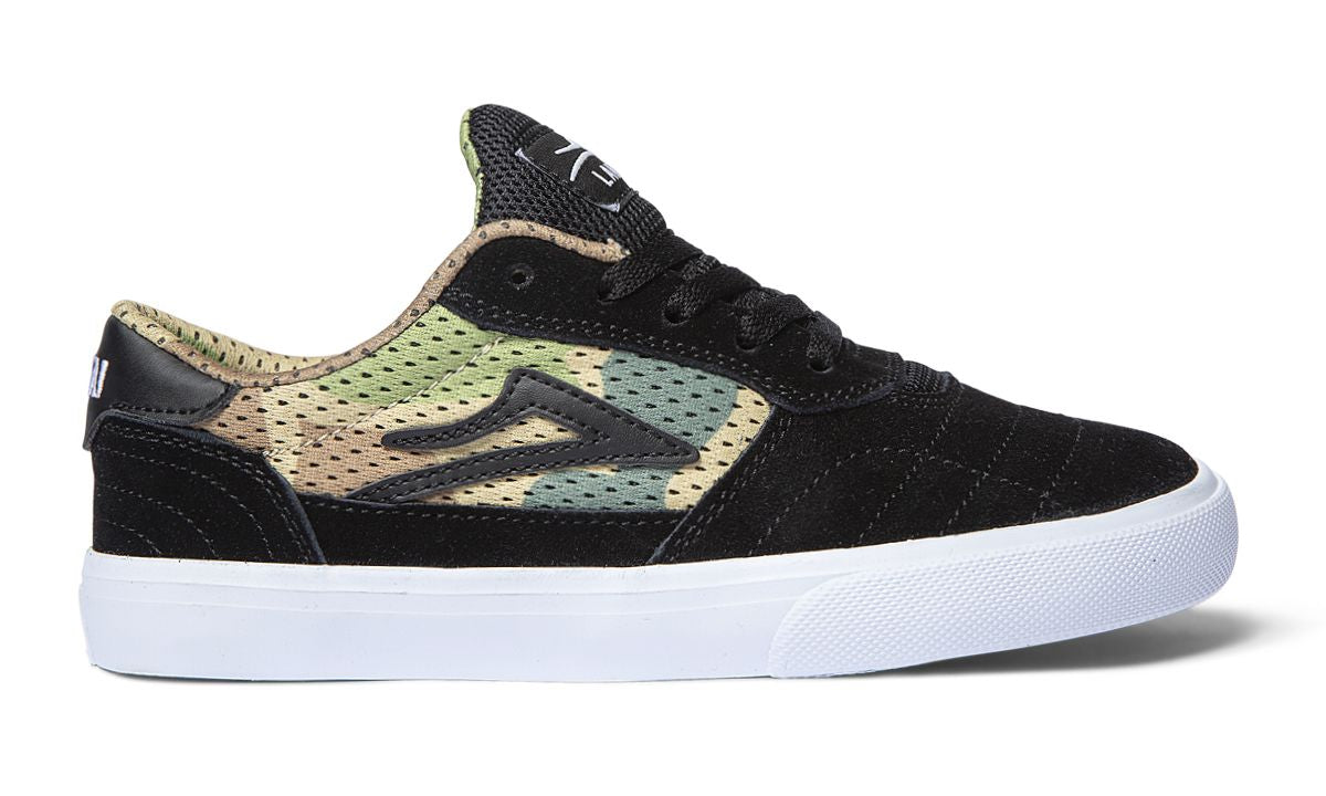 Lakai Cambridge Kids Skate Shoes - Black/Camo