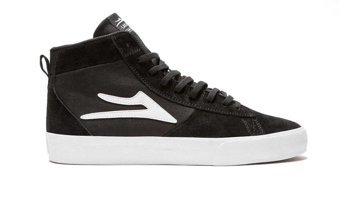 Lakai Newport High Black Suede Skateboarding Shoes